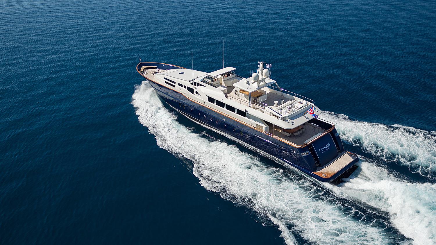 CONDOR A Yacht Charter Details, Tecnomar | CHARTERWORLD Luxury Superyachts